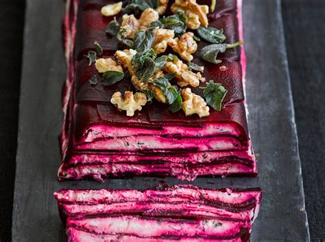 Gumbo Beetroot And Goats Cheese Terrine