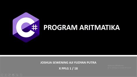 belajar c program aritmatika youtube