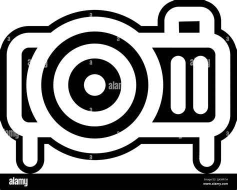 Projector Icon Black Vector Illustration Stock Vector Image And Art Alamy