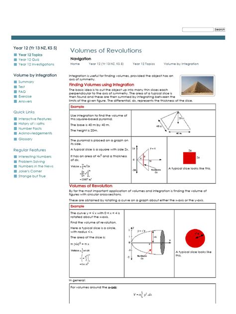 Integration Volume Finding Pdf