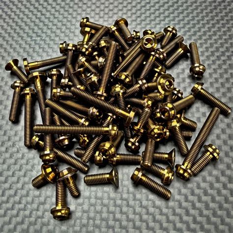 R1 Wurks Bronze Titanium Upper Screw Set With Lower Shock Mount