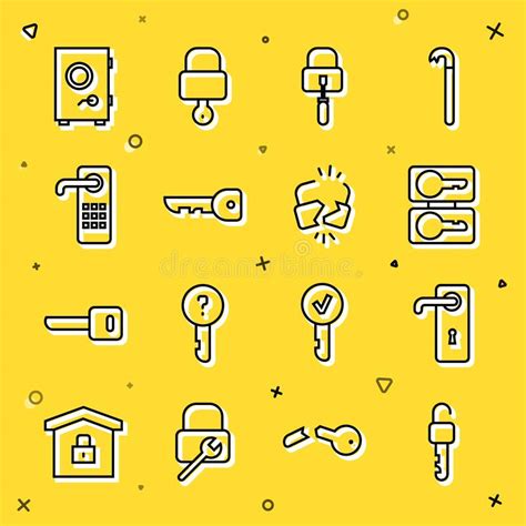 Set Line Unlocked Key Door Handle Casting Keys Lock Picks For Picking Key Digital Door