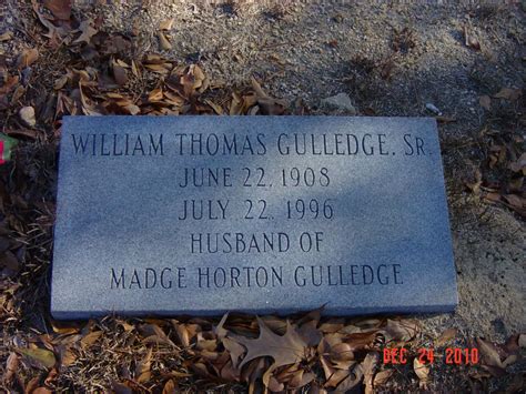 William Thomas Gulledge Sr 1908 1996 Find A Grave Memorial