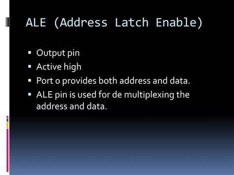 What Is An Address Latch Enable At Dorothy Malbrough Blog