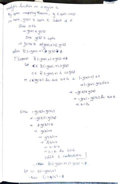 Solution Riemann Mapping Theorem Complete Proof Studypool