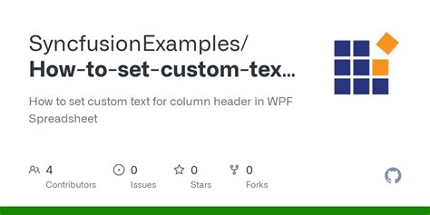 Github Syncfusionexampleshow To Set Custom Text For Column Header In