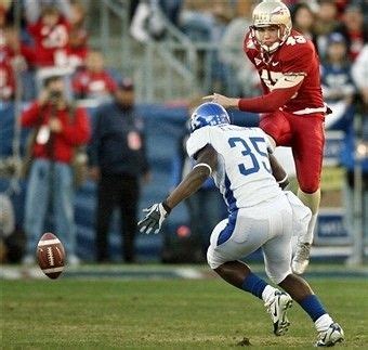 35 Roger Williams In Kentuckys 35 28 Win Over Florida State In 2007