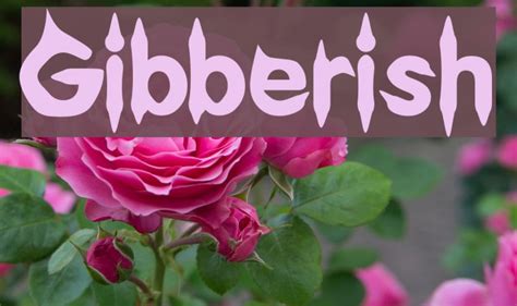 Gibberish Font