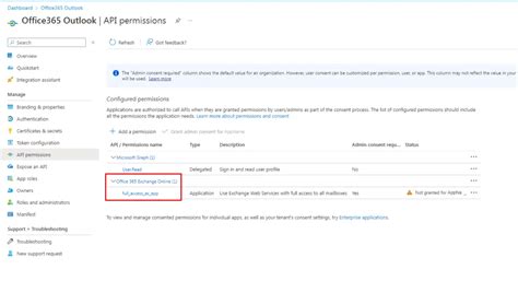 Configure Oauth Authentication With Office Outlook