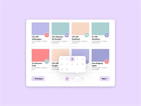 Pagination Uxui Design Behance
