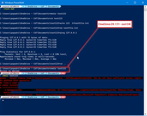 Access Denied Trying To Delete Local Folders Sync Ed By Onedrive Since