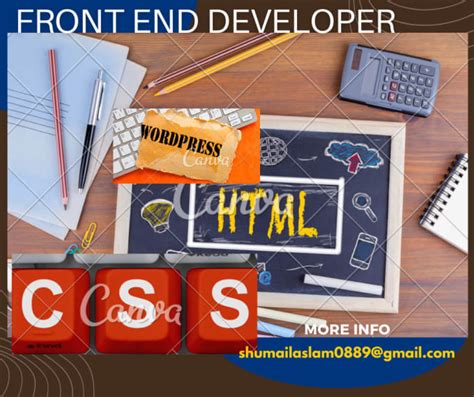 Be Your Front End Developer And Designer By Shumailaslam Fiverr