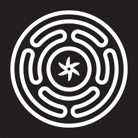 Premium Vector The Strophalos Or Hecates Wheel Emblem Of The Ancient