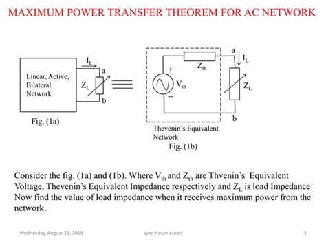 Maximum Power Transfer Theorem For Ac Network Pdf