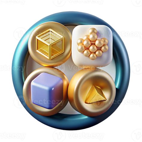 Vibrant Modern Data Science Icons Big Data Analytics Isolated For Data