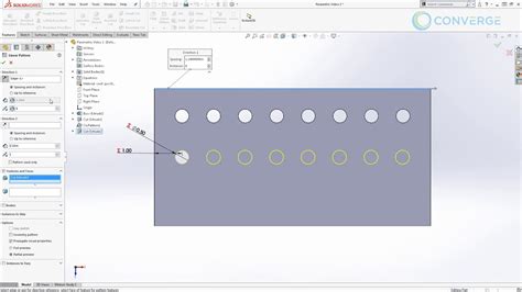 Solidworks Fundamentals Part 3 Equation Driven Linear Patterns Youtube