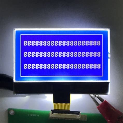 Small Cog Lcd Module 128x64 Dot Matrix Blue Background Display For Water Purifier
