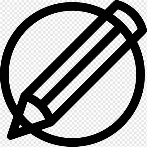 동그라미 아이콘 로고에 연필 Png Pngwing