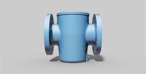 dn80 pn16 basket filter autodesk inventor free 3d model iam