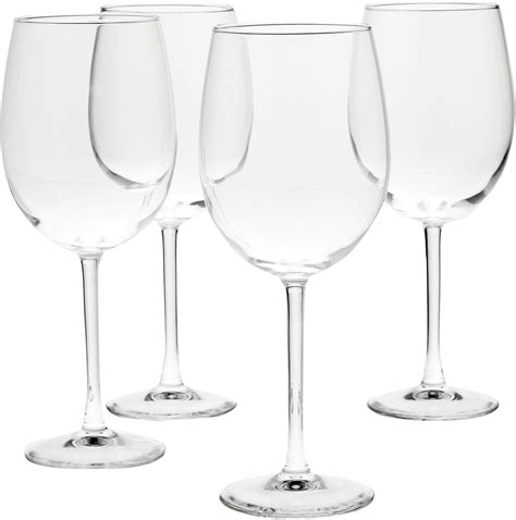 Amazon Basics All Purpose Wine Glasses 19 Ounce Set Of 4 Amazonca