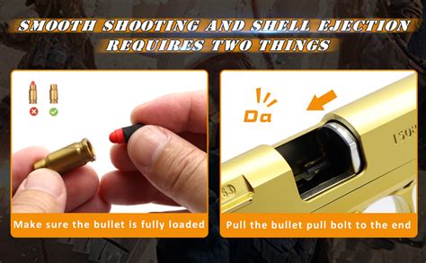 Daodaozhu Soft Bullet Toy Gun Pistol With Shell Ejecting
