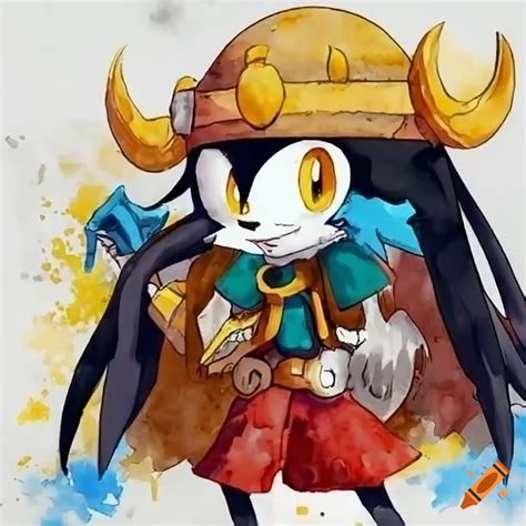 Klonoa Cosplay As Viking Captain Posing Heroically