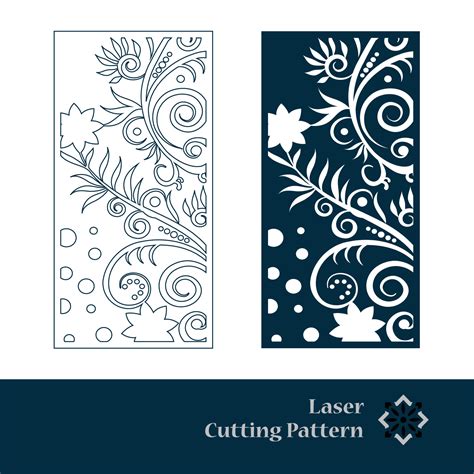 Laser And Cnc Cut Pattern Vector Template With Abstract Geometric