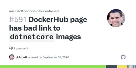 Dockerhub Page Has Bad Link To Dotnetcore Images Issue Microsoft Vscode Dev