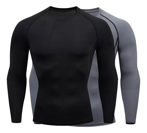 2pcs Playera De Licra Deportiva Para Hombre Compresión Gym Walmart En