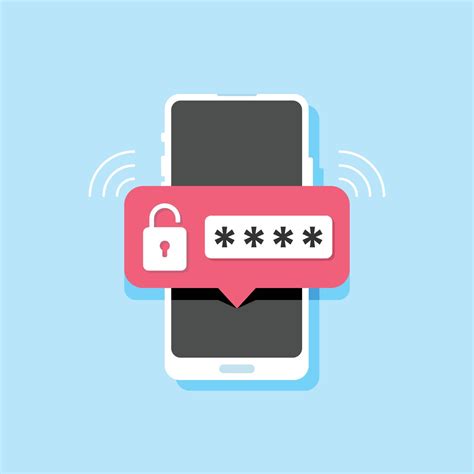 Password Protection Icon In Flat Style Authentication Vector Illustration On Isolated