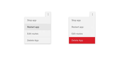 Overflow Menu Carbon Design System