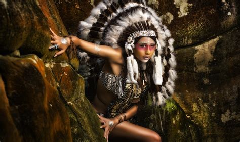 Download Woman Native American Hd Wallpaper