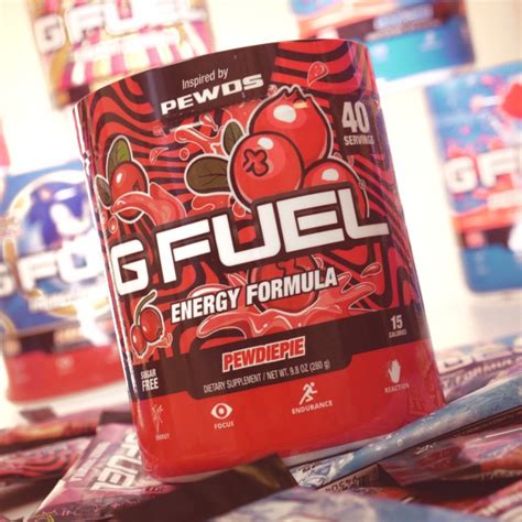 Gfuel G Fuel Pewds Pewdiepie Lingonberry Tub Health And Nutrition
