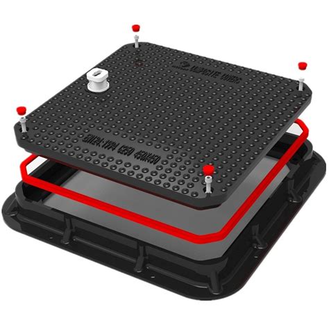 고품질 450mm X 450mm Smc 복합 재질 맨홀 커버 및 프레임 Frp Grp 유리섬유 방수 맨홀 커버 플라스틱 수지 사각 안전 밀폐 맨홀 커버 중국 맨홀 커버