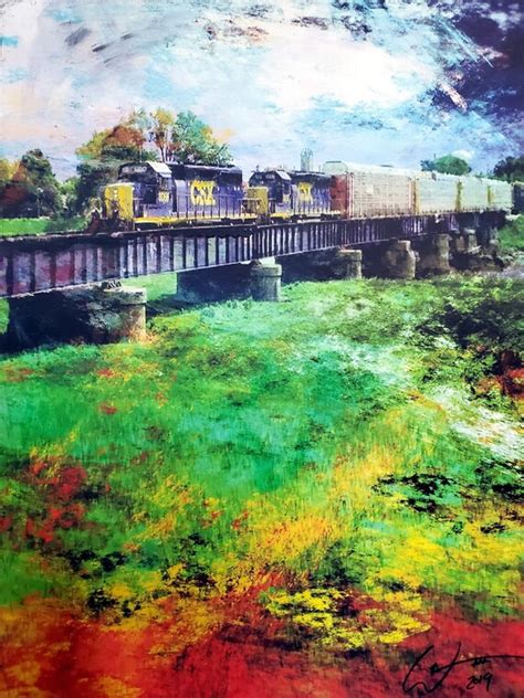 Tren Csx En Troy Ohio Impresión De Edición Limitada De Etsy