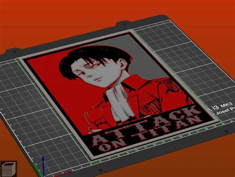 Free Stl File Levi Ackerman Shingeki No Kyojin・3d Printable Model To