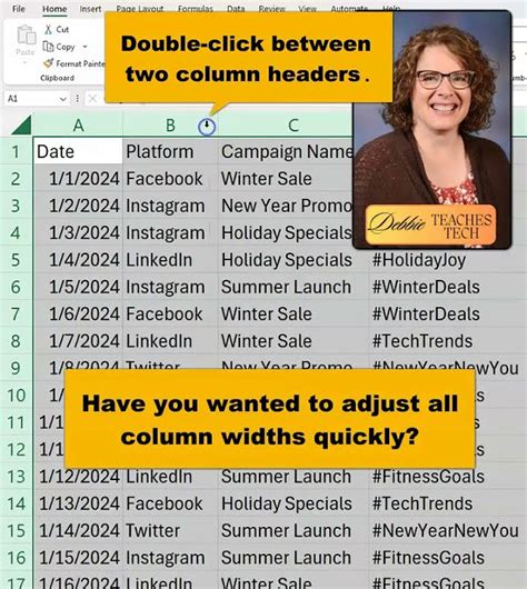 Instant Excel Column Fix In Seconds Exceltips Shortcuts Youtube