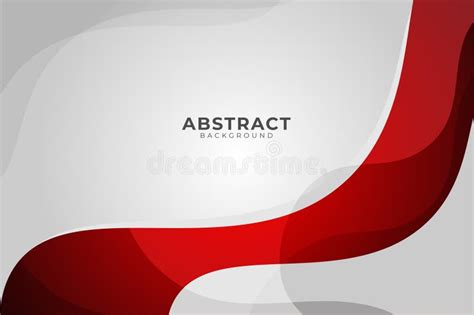 Red Curve On A White Background Vector Stock Vector Illustration Of