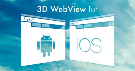 3d webview for android™ and ios web browser gui tools unity asset