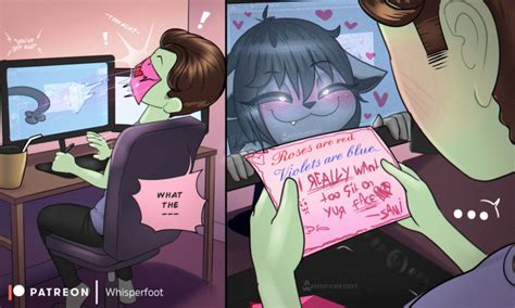 Rule 34 Black Body Black Fur Black Hair Blush Blush Lines Computer