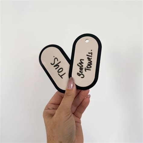 Acrylic Storage Labels Reusable Write On No27