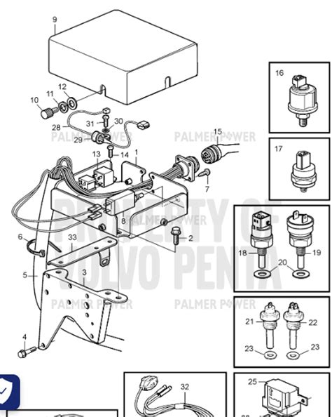 Volvo Penta 843325 Temperature Sensor Coolant Water Temp Palmerpower