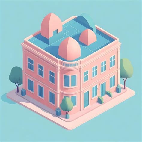 Premium Photo Urban Architecture Isometric Projection Vector Artwork