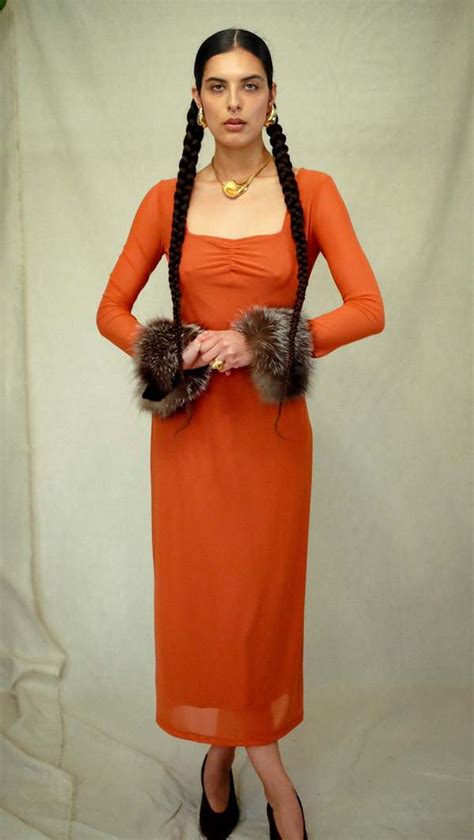 Selva Negra Montezuma Dress Chamoy Mesh Garmentory