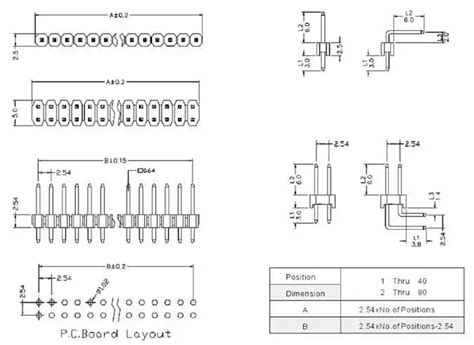 Good Quality Double Row Pin Header Mm Pin Ul