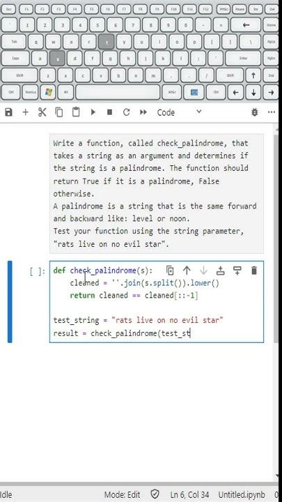 Check Palindrome In Python Simple Python Tutorial Asmr Asmrprogramming Asmrsounds