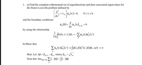1 A Find The Complete Orthonormal Set Of