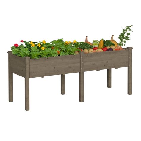 Reviews For Veikous 72 In L X 24 In W X 30 In H Cedar Wood Raised