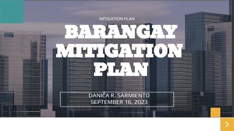 MITIGATION PLAN Genially