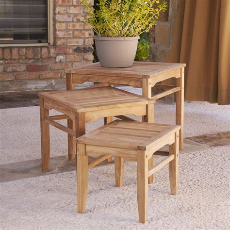 Buy 3 Piece Nesting Table Set Online Teaklab